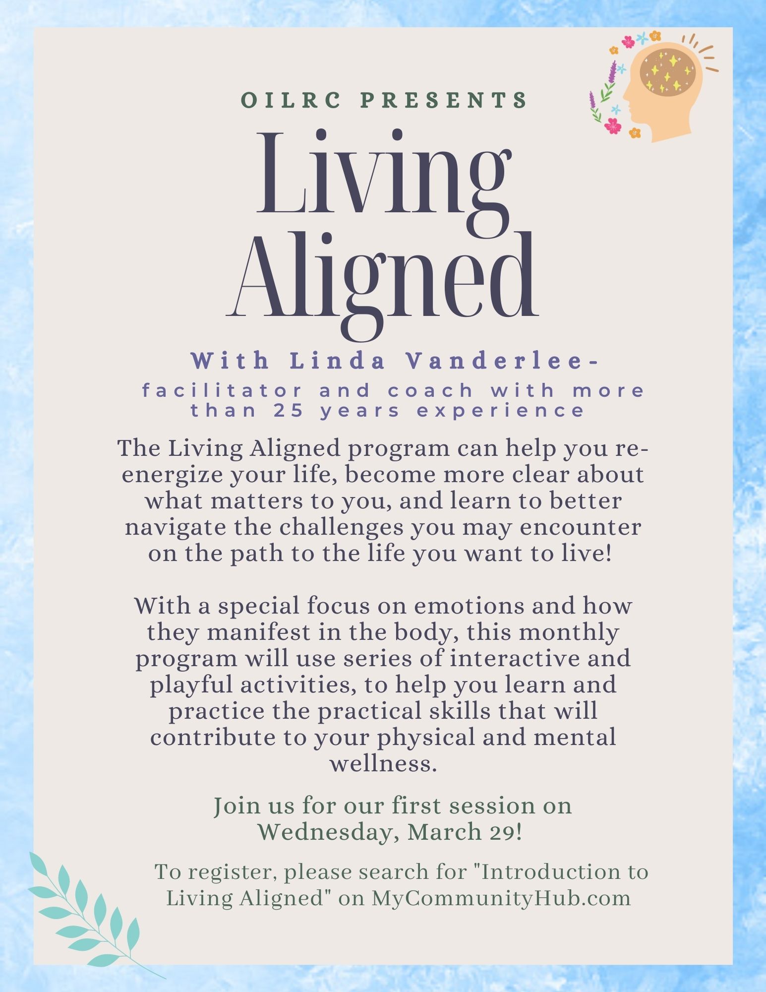 Living Aligned with Linda – OILRC